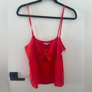 Madewell | Tops | Madewell Tie Front Keyhole Silk Camisole | Poshmark